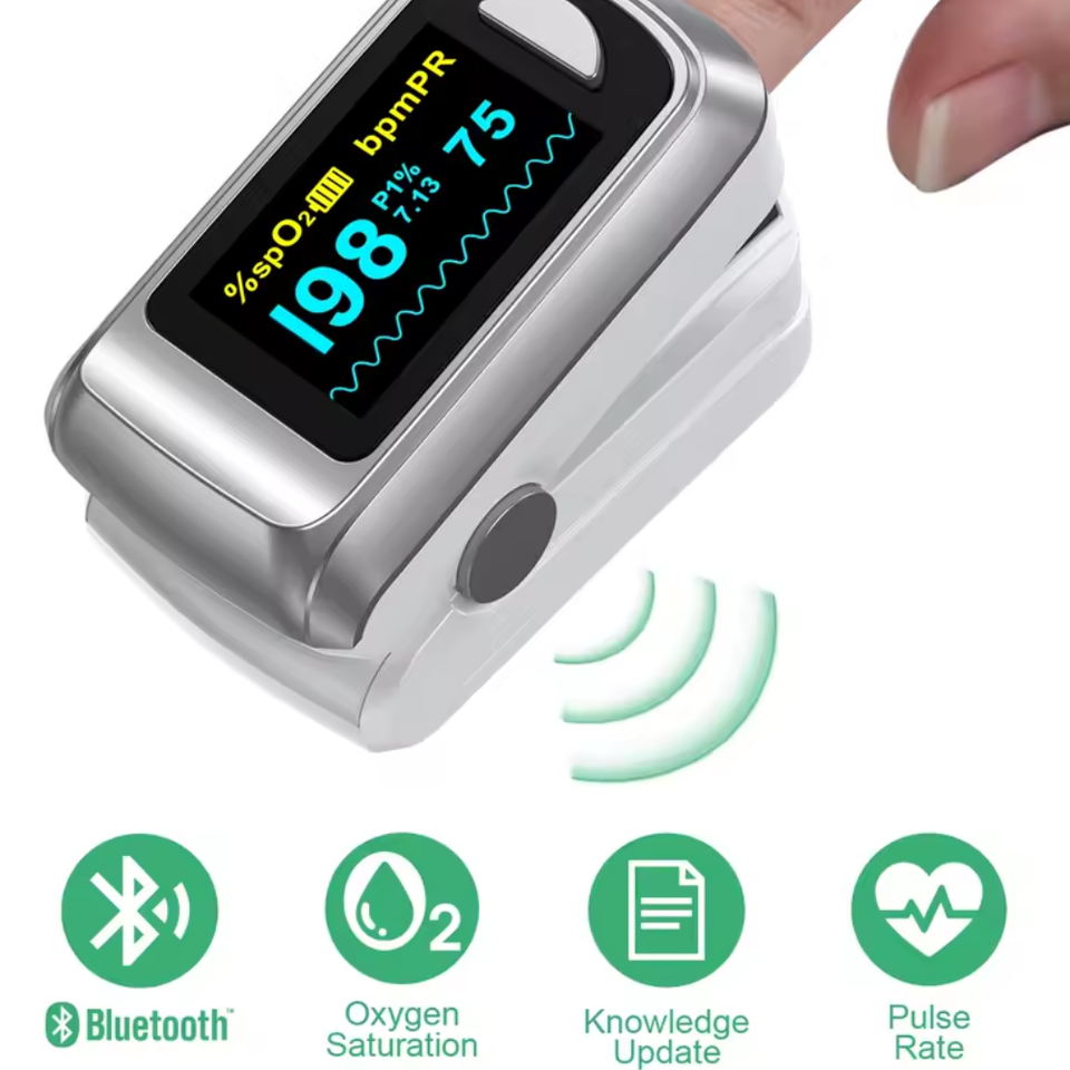 Blood Sugar Meter and Blood Oxygen Monitor with App - Bluetooth Contro ...